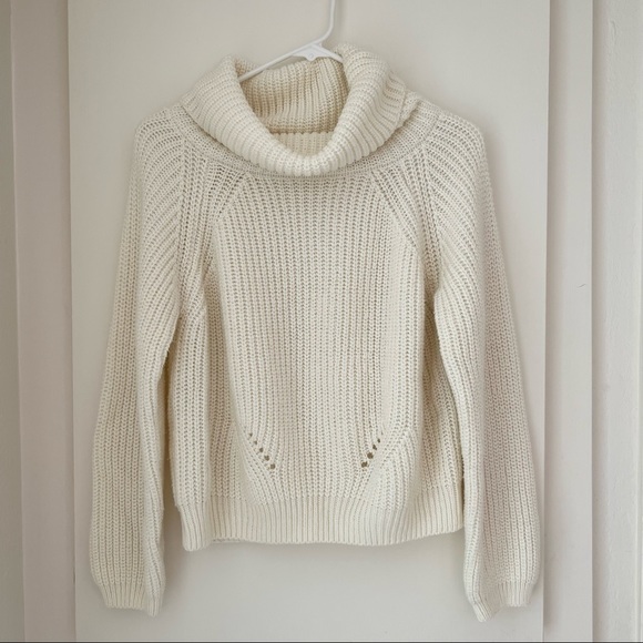 Sweaters | Cream Knit Turtleneck Sweater | Poshmark